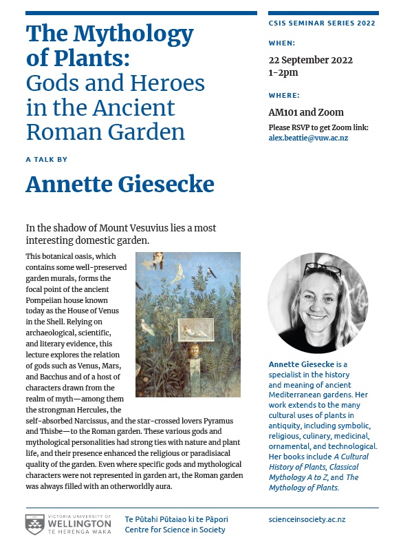 Upcoming Garden History talk: ‘The Mythology of Plants – Gods and ...